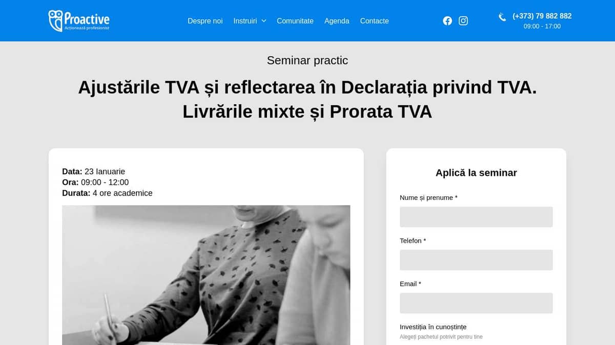Ajustările TVA și reflectarea în Declarația privind TVA. Livrările ...