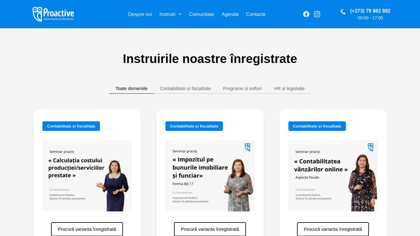 Instruiri înregistrări