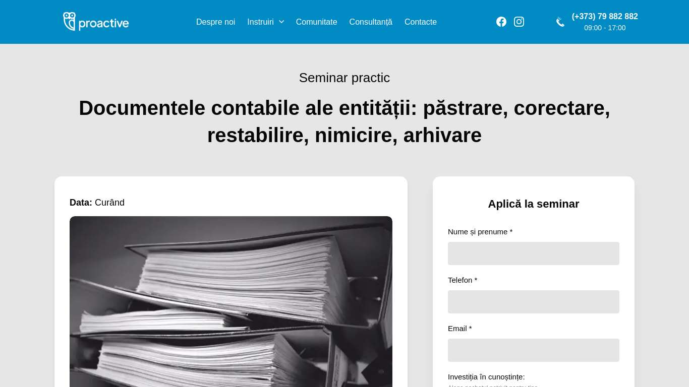 Documentele contabile ale entității: păstrare, corectare, restabilire ...