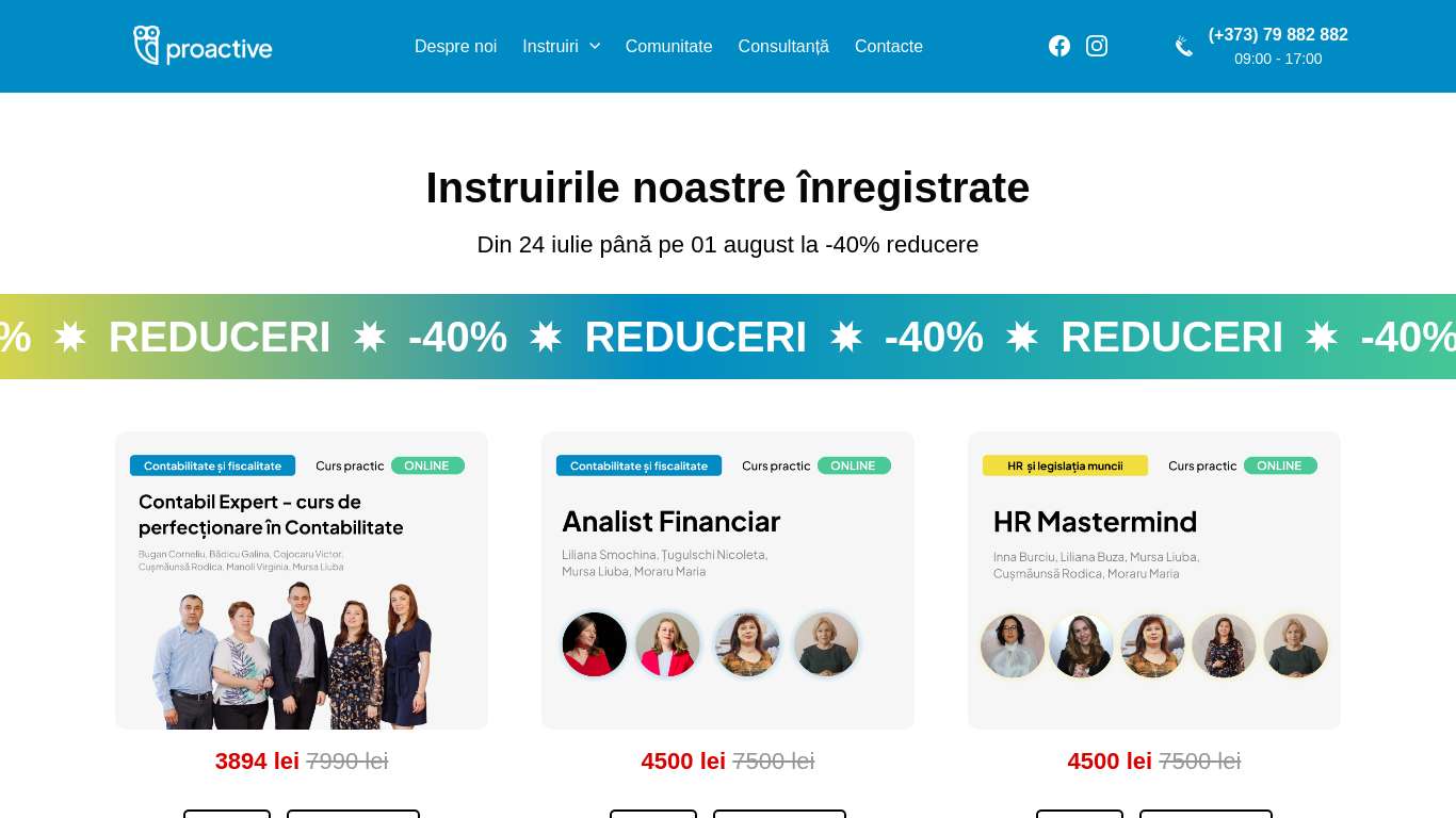 Instruiri înregistrări la ofertă
