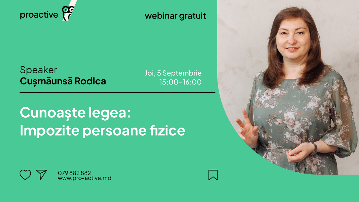 Webinar gratuit Cunoaște legea: Impozite persoane fizice